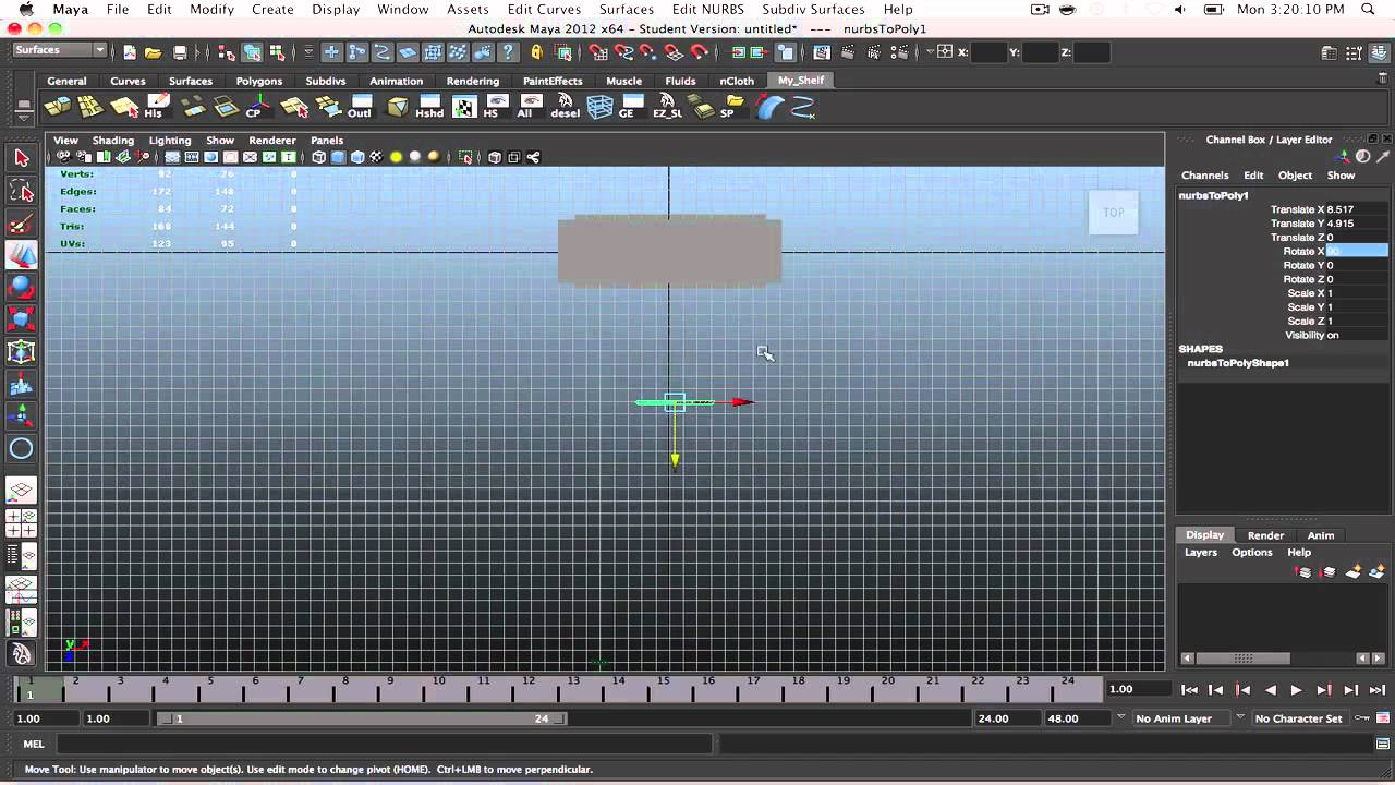 Swinging Rope Using nCloth In Maya 2012 - YouTube