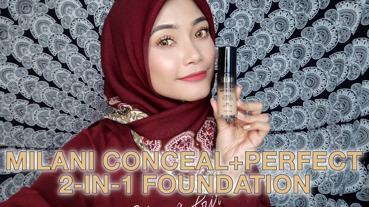 Milani Conceal + Perfect 2-in-1 Foundation + Concealer | Nisa Kay - YouTube
