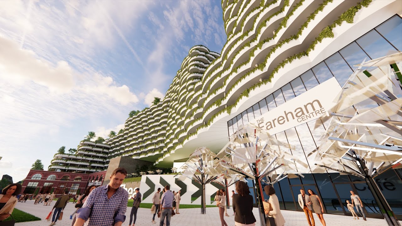 The Fareham Centre by Virtual Build Architectural Studio - YouTube