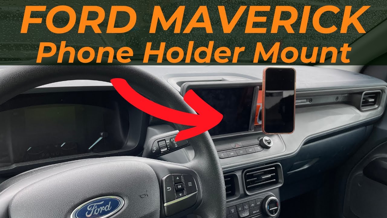 Ford Maverick Cubby Phone Mount - YouTube