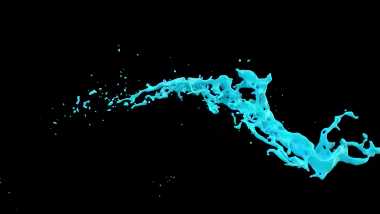 Slow motion paint splash with alpha channel | Motion Graphics ...