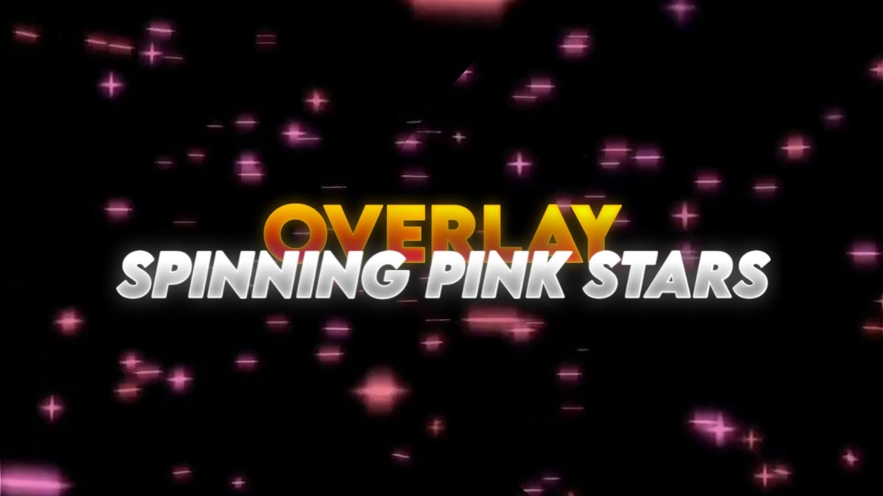 spinning pink stars overlay - YouTube