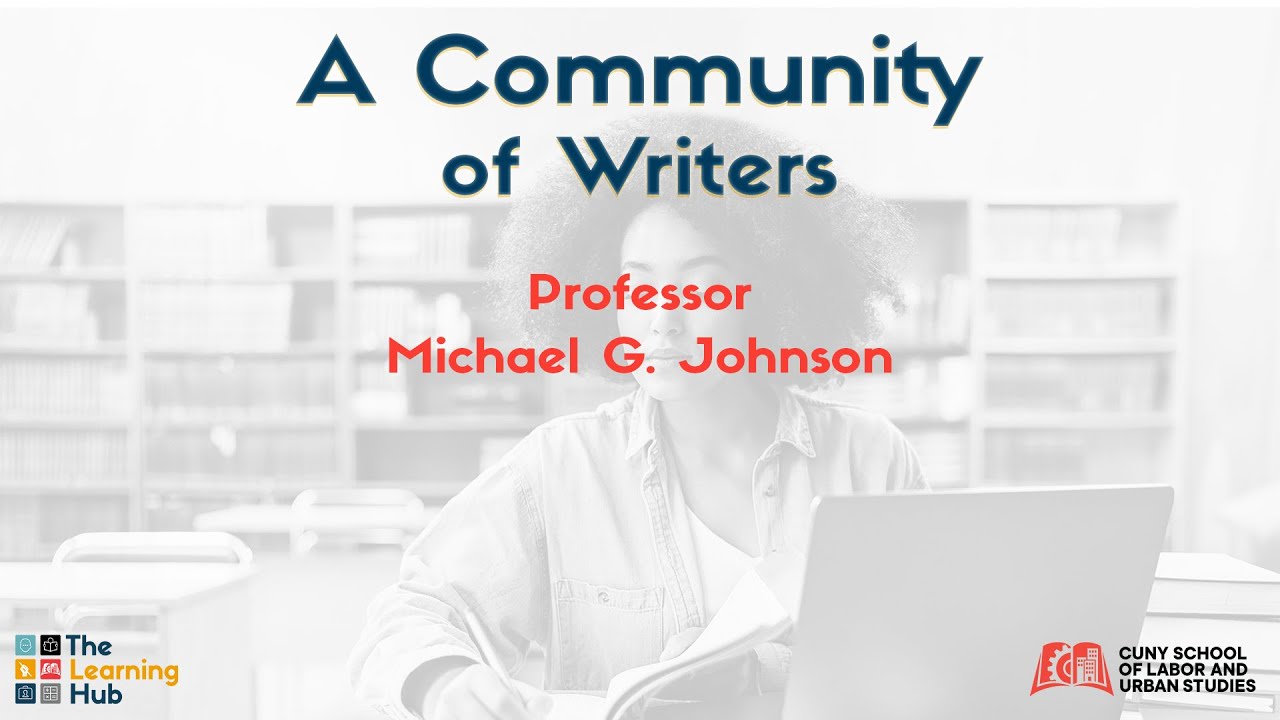 A Community of Writers: Michael G. Johnson - YouTube
