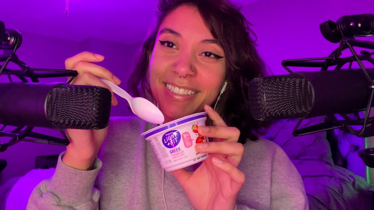 Mouth Sounds Brought to You by Yogurt ~ ASMR - YouTube