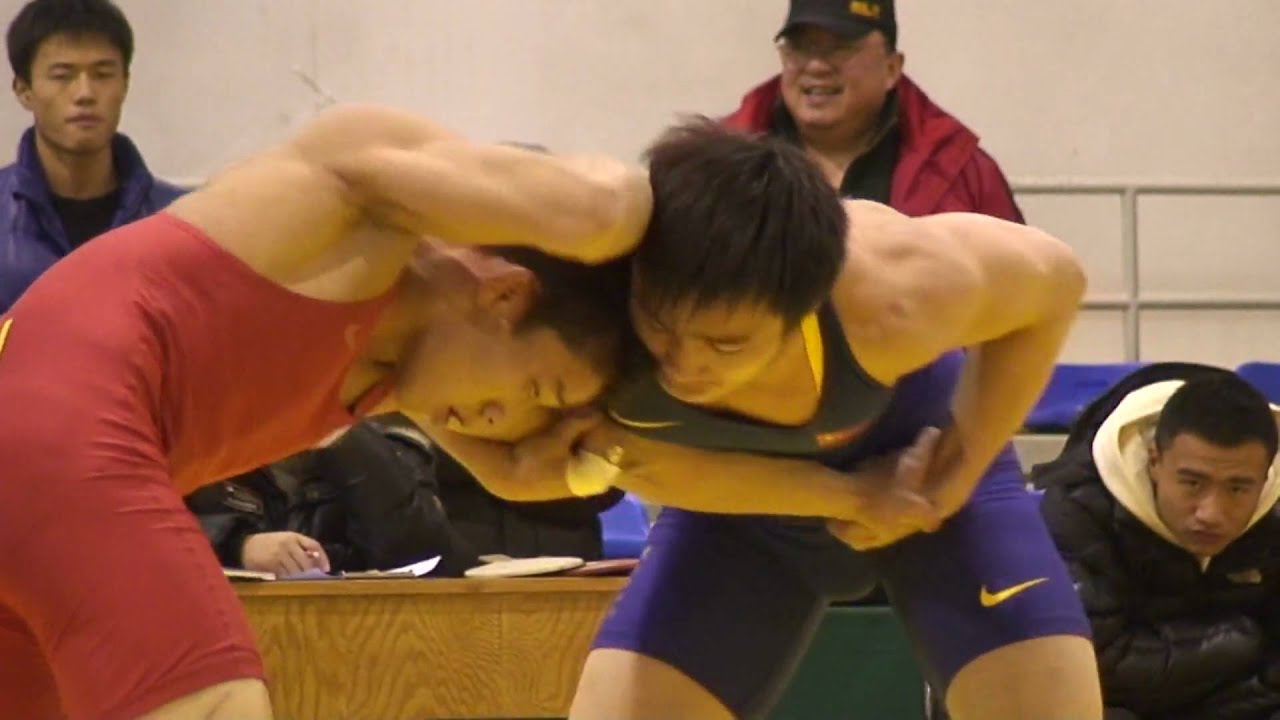 Chinese freestyle wrestling - 60kg match - Part 2 - YouTube
