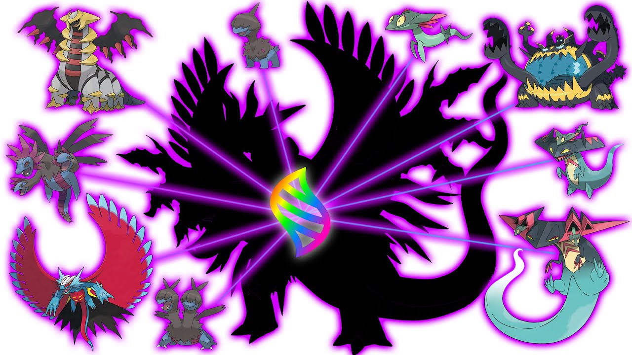 New Legendary created from all Dragon Pokémon Fusion | Part 1: All Dark ...