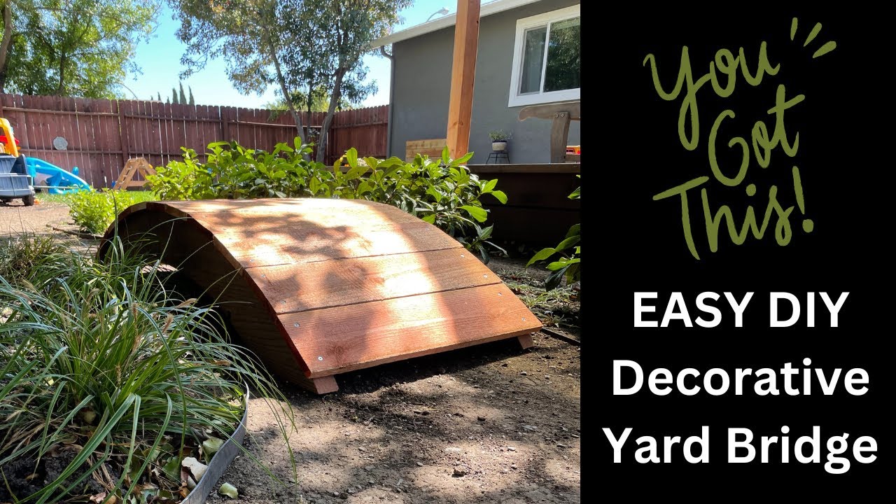How to build a bridge; DIY Yard Decorations - YouTube