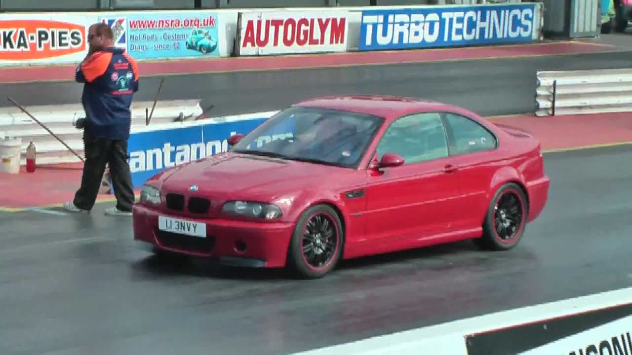 BMW Show Santa Pod 2011 e46 M3 vs e46 330i Supercharged - YouTube