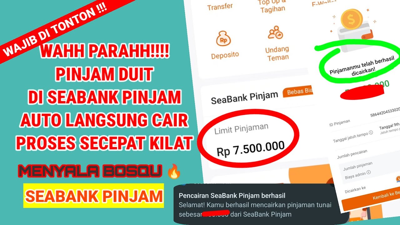 SEABANK PINJAM PROSES CEPAT SECEPAT KILAT - YouTube