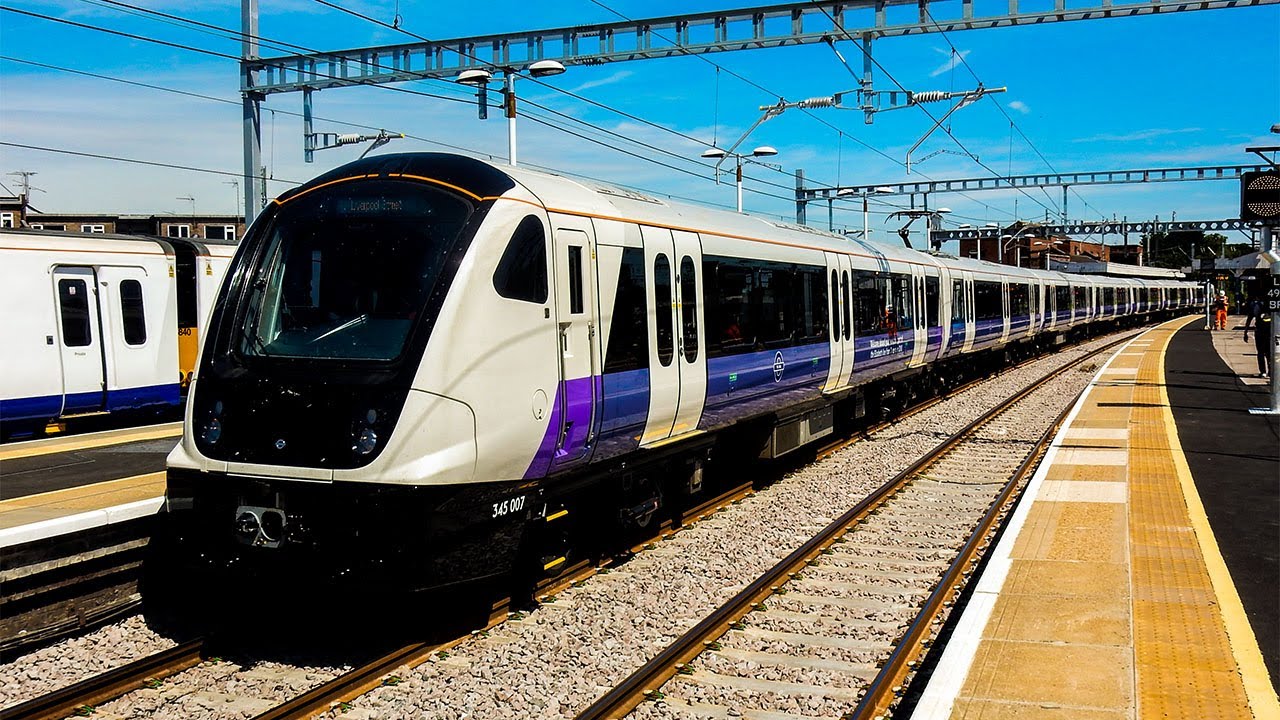 Class 345 crossrail trains the British Rail for Elizabeth line London ...