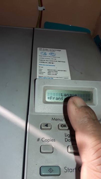 Hp Printer M1005 Change Language - YouTube