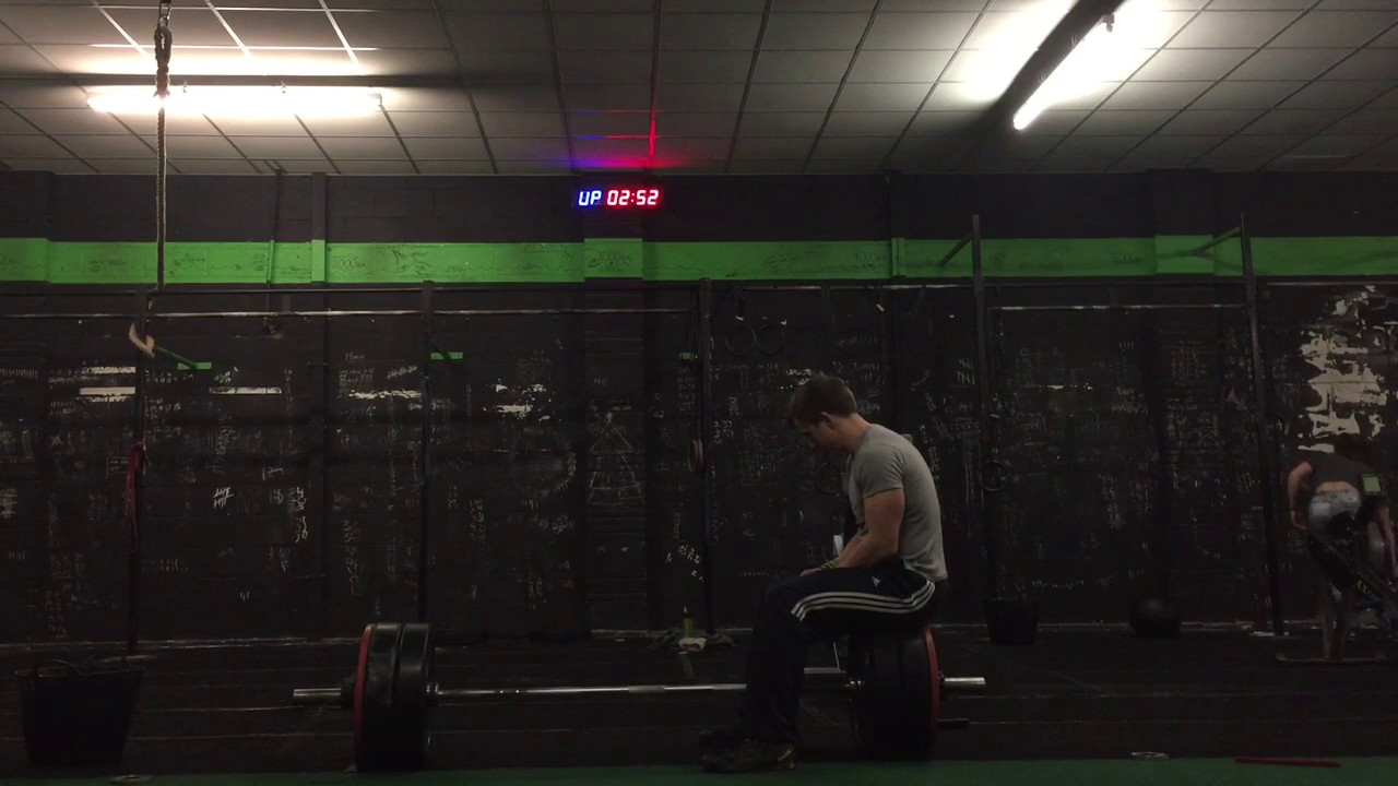 EMT 2017 Ross Johnson 35-39 wod 1 crossfit stone towers - YouTube