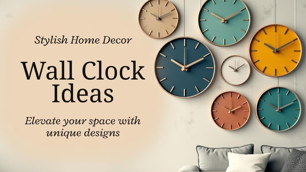 Creative Wall Clock Ideas | Stylish Home & Room Decor - YouTube