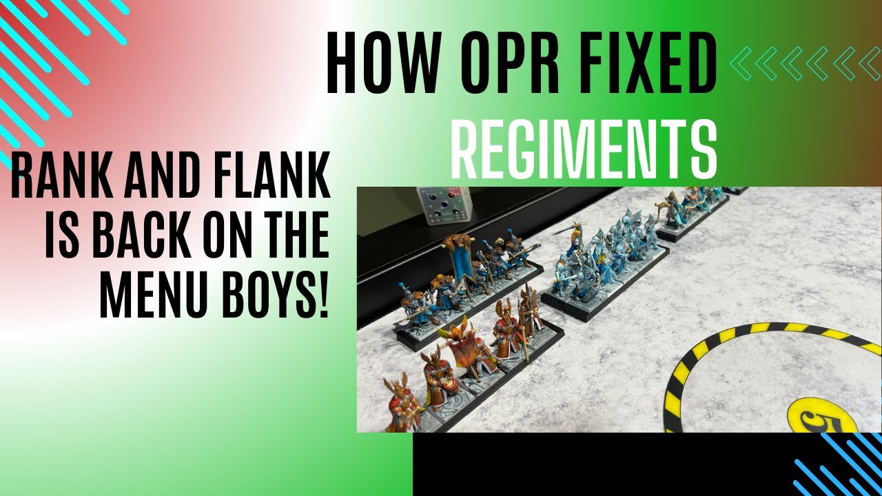 How OPR fixed regiments and allows real tactics now - YouTube