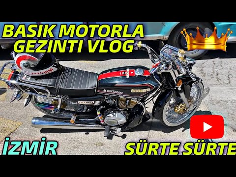 BASIK MOTORLA GEZINTI VLOG KUBA CG 100 R GOLD #izmir #berkcakmak #basikcocuk #moto35
