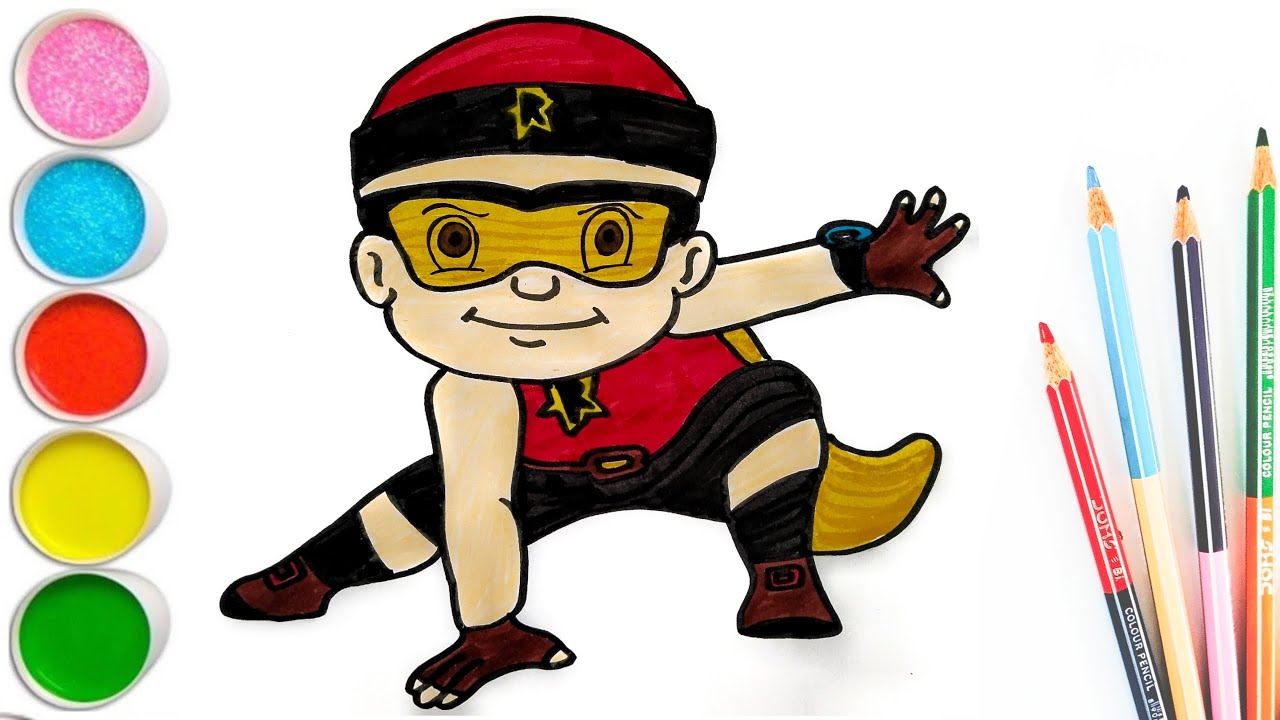 How to Draw MIGHTY RAJU #drawing #kidsvideo #easy #mighty # ...