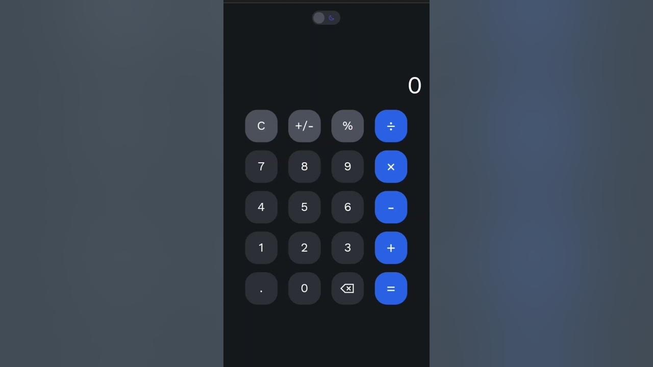 Calculator app using React.js & Tailwind - YouTube