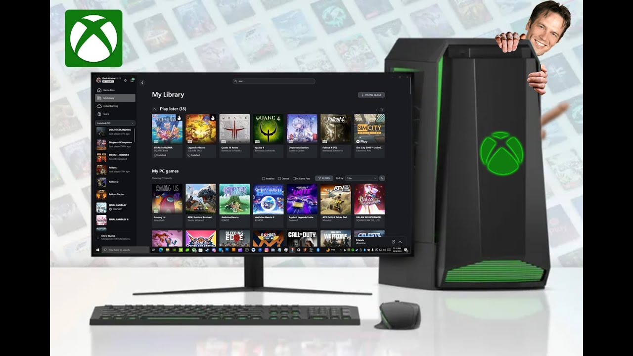My Xbox App (PC) Digital Games Library (October 3rd, 2024) - YouTube