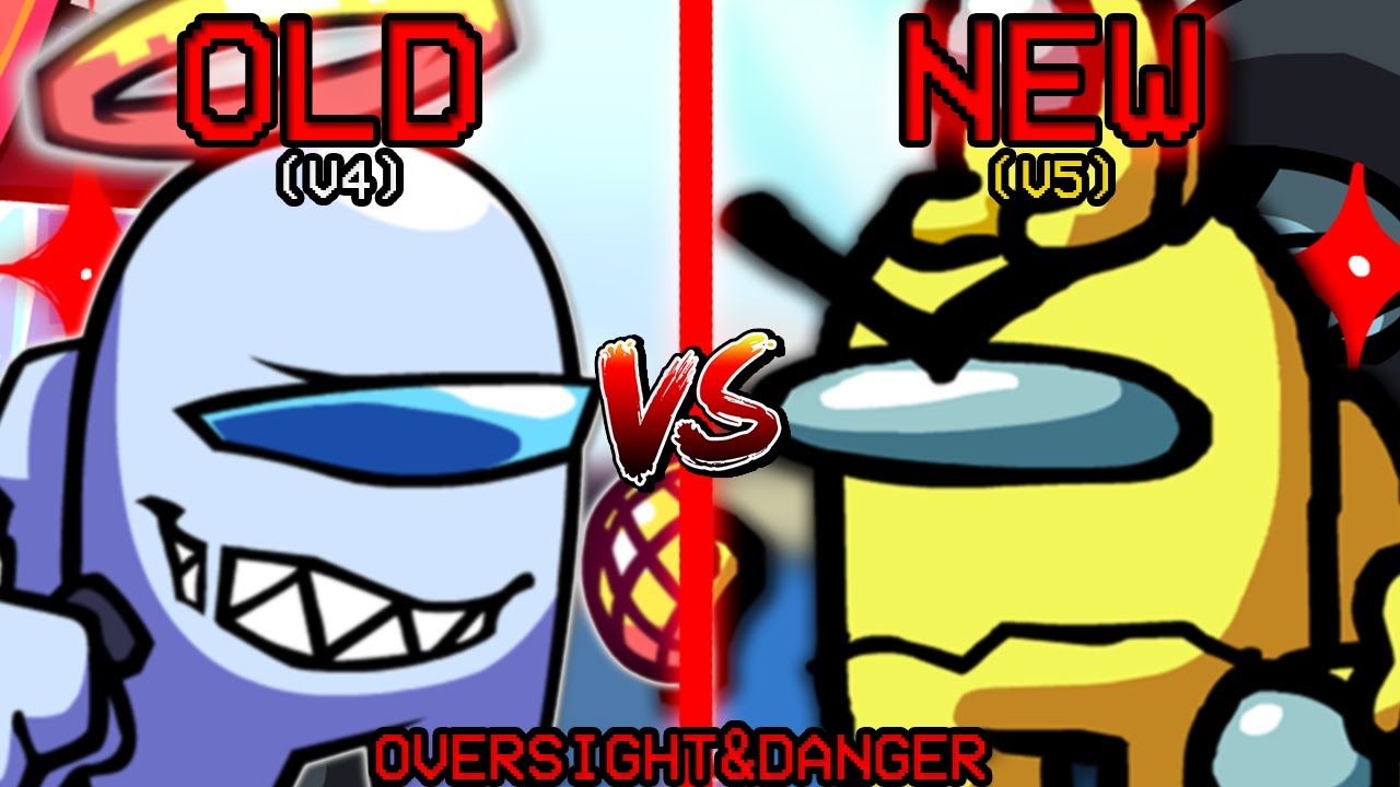 FNF': Vs Impostor - Oversight + Danger (V4 vs V5) (white impostor v4 vs ...