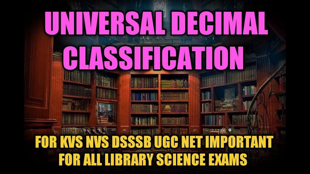 UDC(universal decimal classification) - YouTube