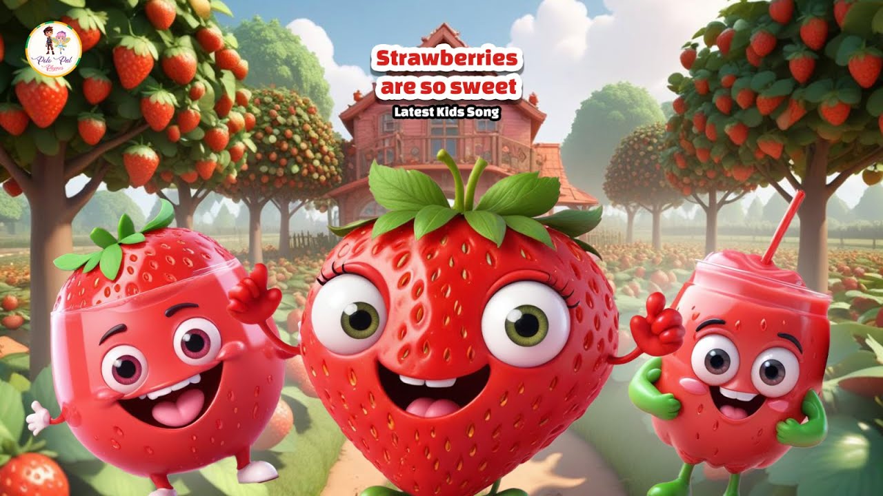 🍓🍓 Don't miss out on this amazing Strawberry 🍓 Song for Kids | Nursery ...