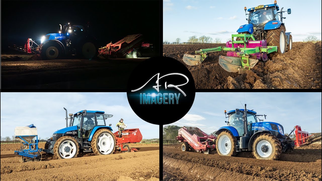 Potato Planting | Home Guard | New Holland | Potatoes Under Plastic ...