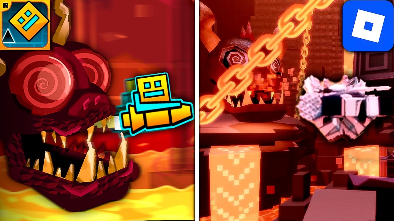 Geometry Dash Levels In Roblox - YouTube