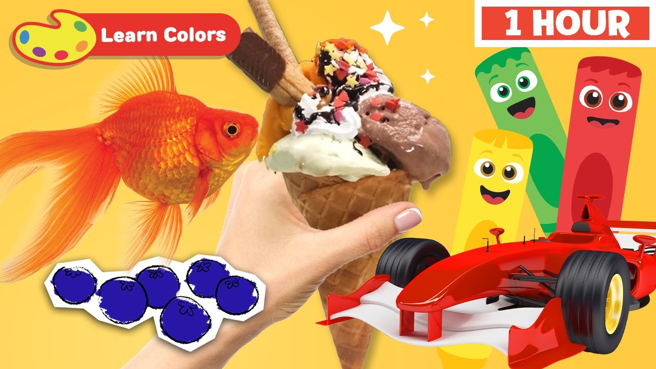 Color Crew Magic - Learn Colors | Ice Cream | Animals | Vehicles & More ...
