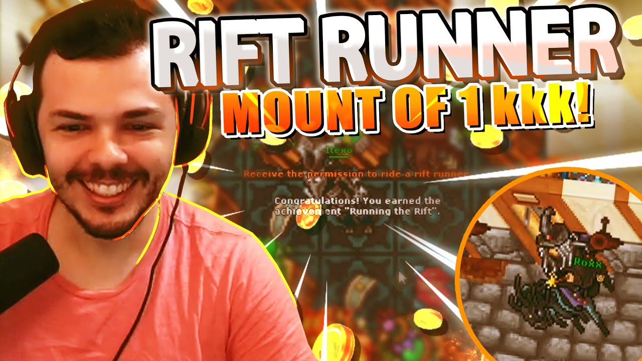 MOUNT OF "1 kkk" 🤑 (RIFT RUNNER) | HS LLEVEL 1K | BUYING 55 kk/exp - TibiaClips # ...