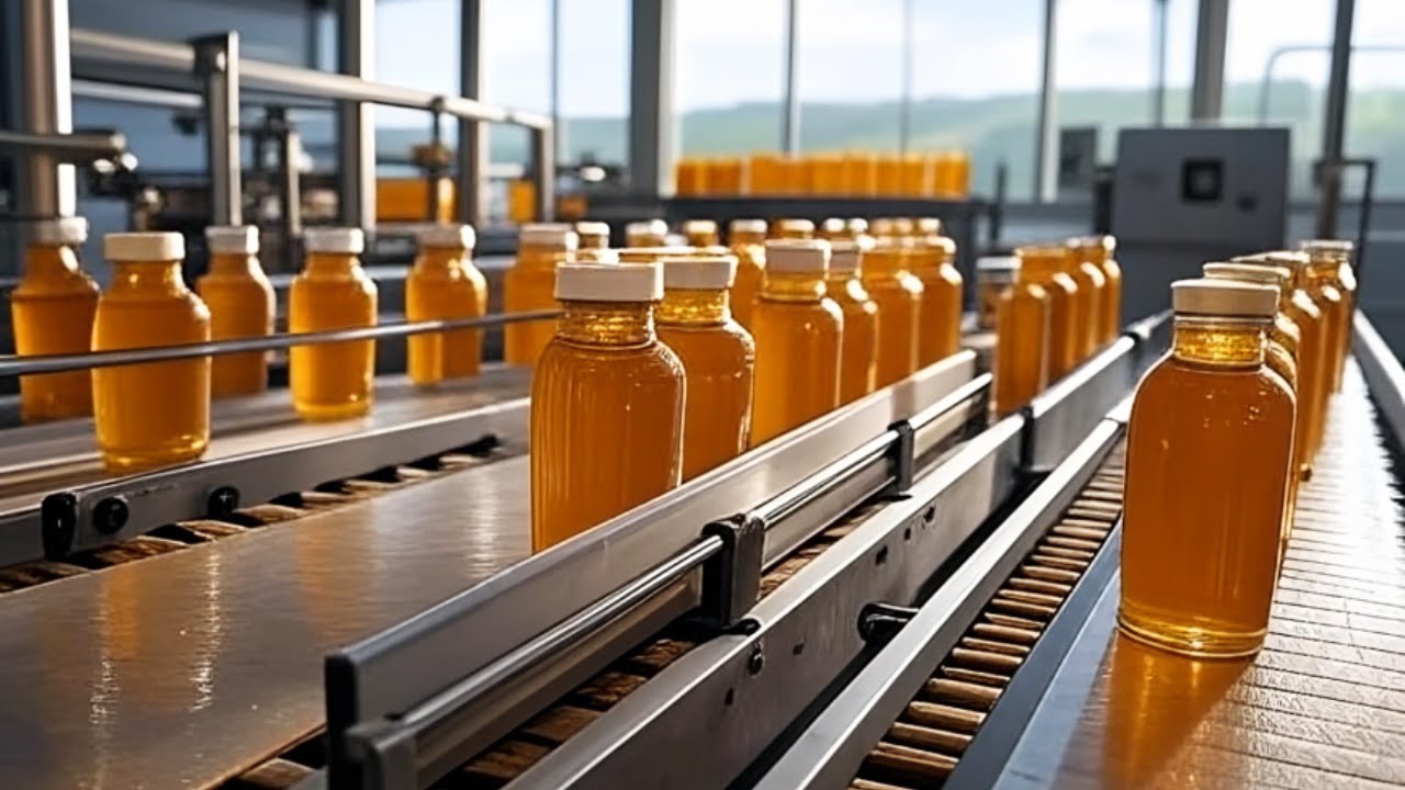 Discover the Amazing FACTORY Process of Making HONEY | Honey Factory ...