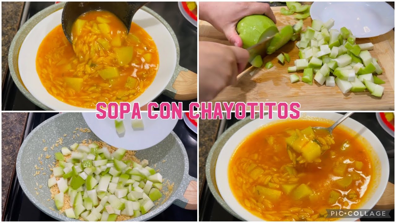 Sopa semilla de melón con chayotitos tiernos - YouTube