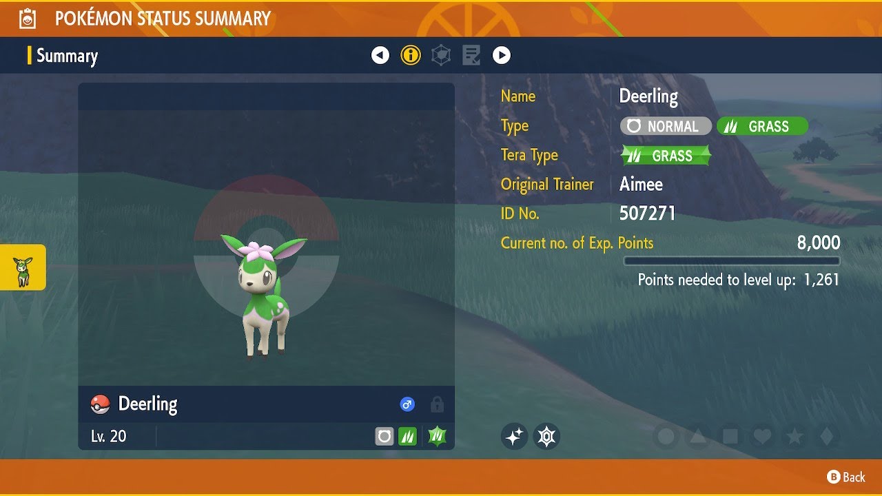 Shiny Deerling (Summer Forme) Pokémon Scarlet - YouTube