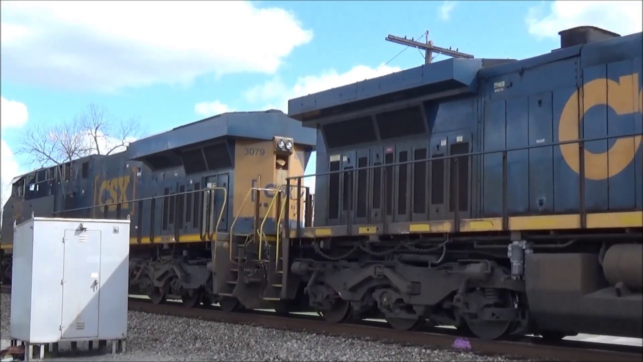 CSX A723 with AC44CW Spirit of Grafton (2/24/17) - YouTube