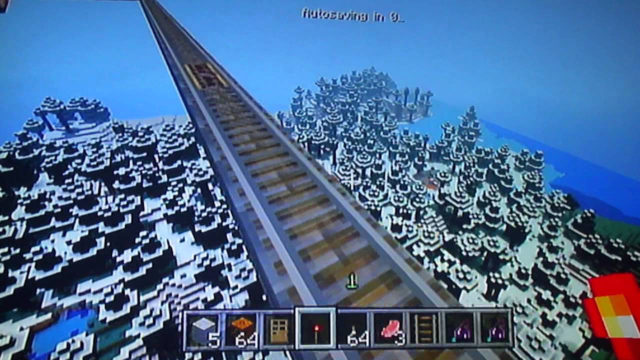 Minecraft Tutorial: How To Build Elevated Minecart Tracks - YouTube