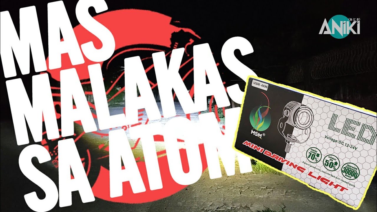 MSM Mini Driving Light v1 Testing | Review | Mas malakas sa atom? - YouTube