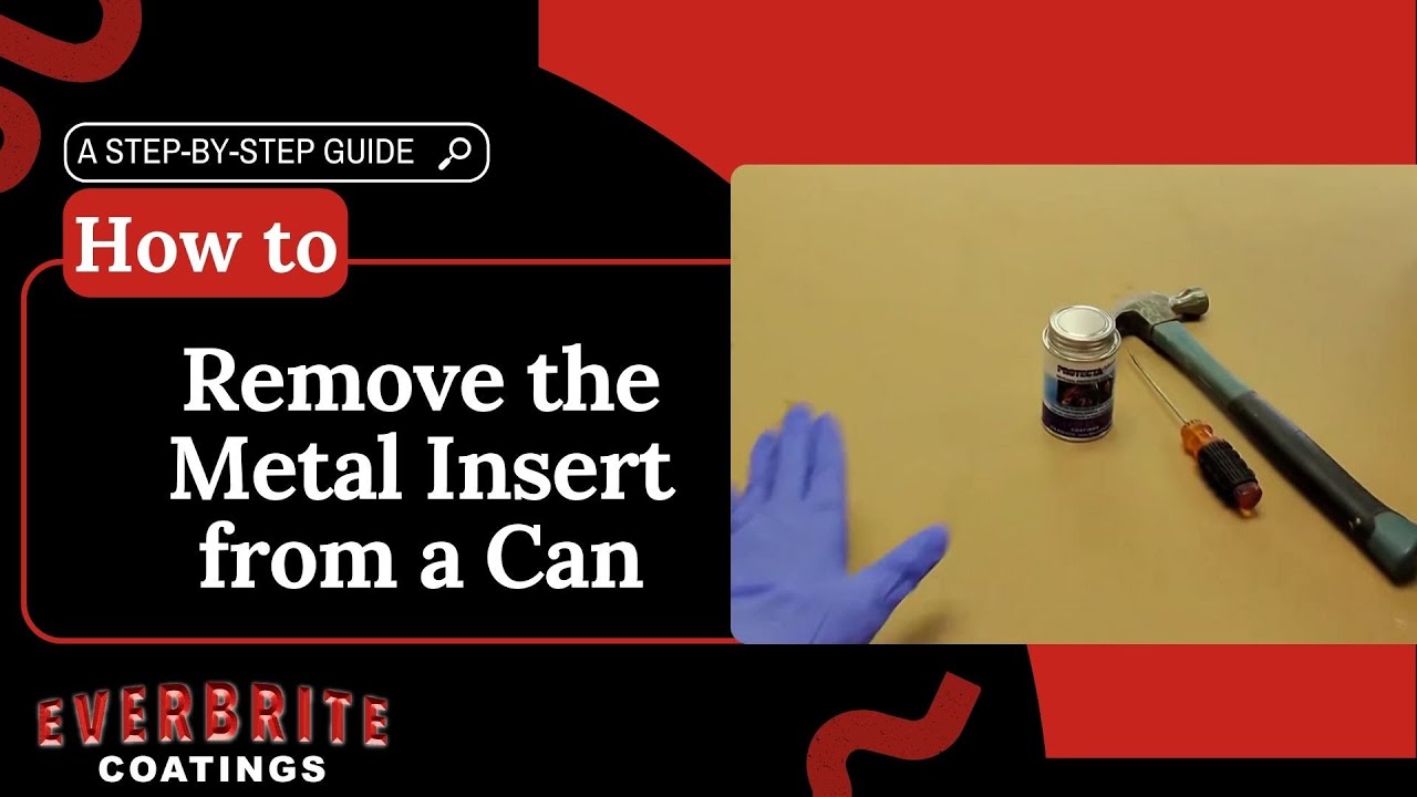 How to Remove the Insert From a Can - YouTube