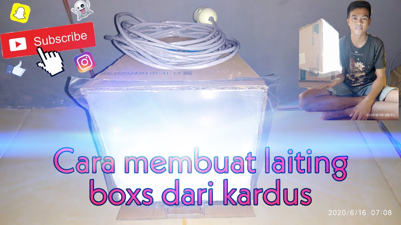 How to make Photography lighting Softbox at home - YouTube