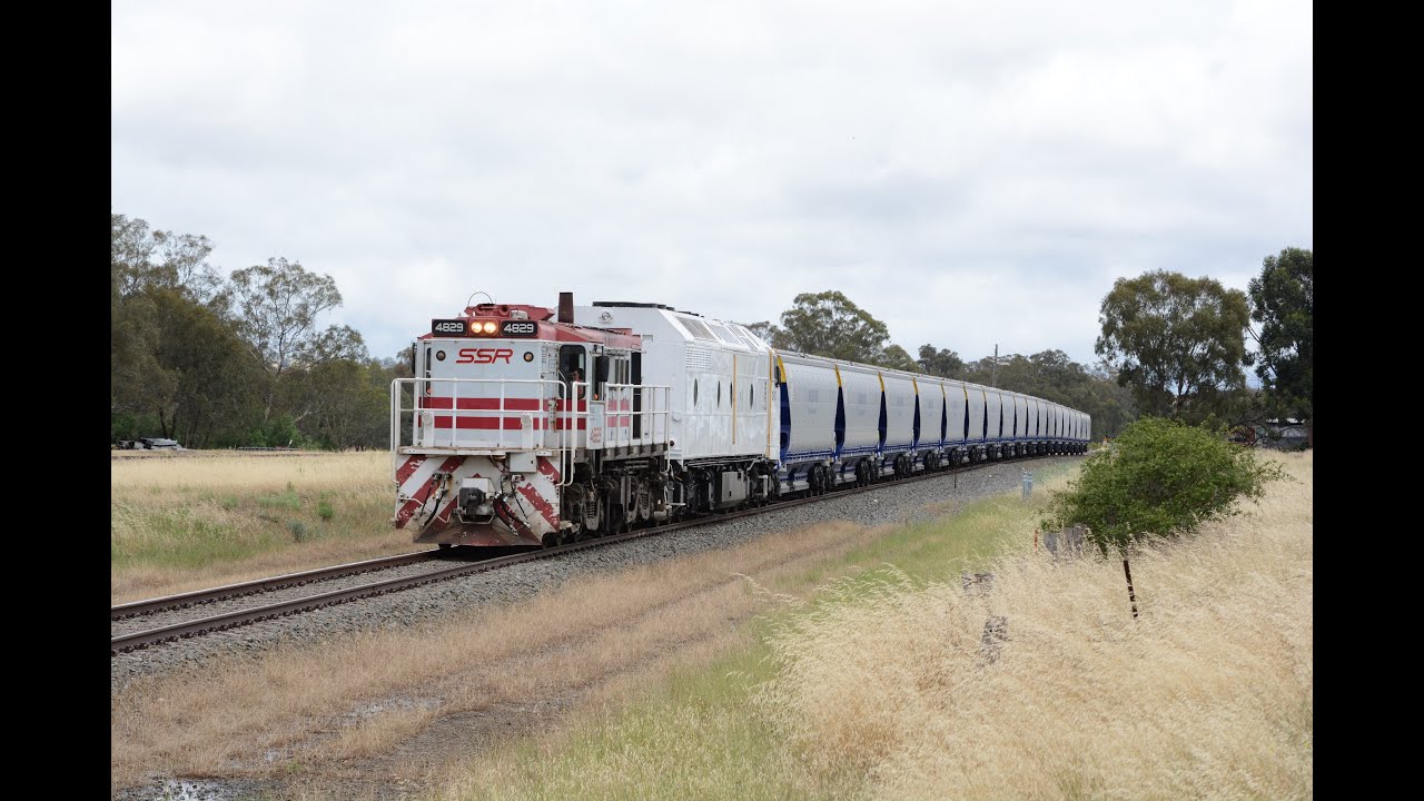 48 class leading SSR's Manildra Grain Train - YouTube