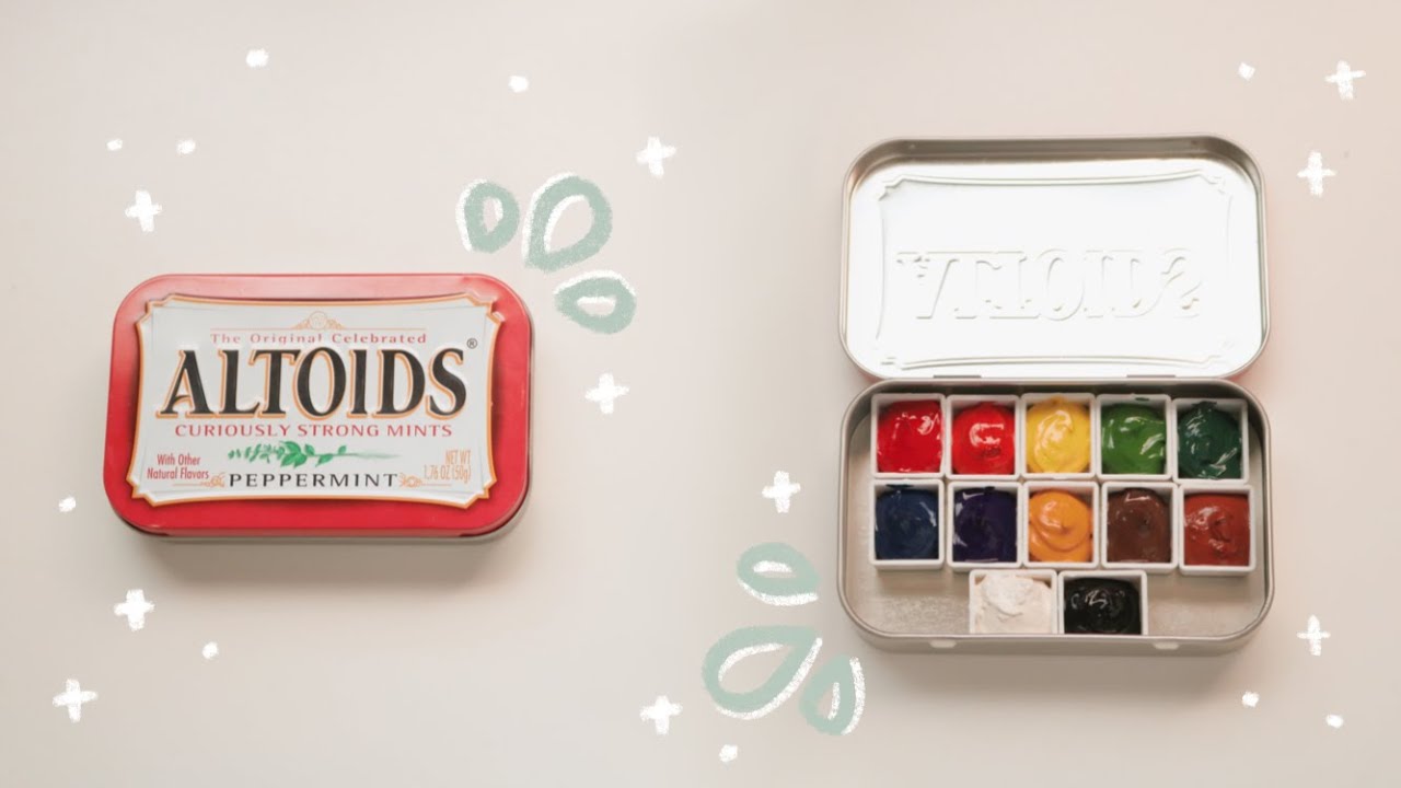 diy altoids size watercolor pan 🎨 - YouTube