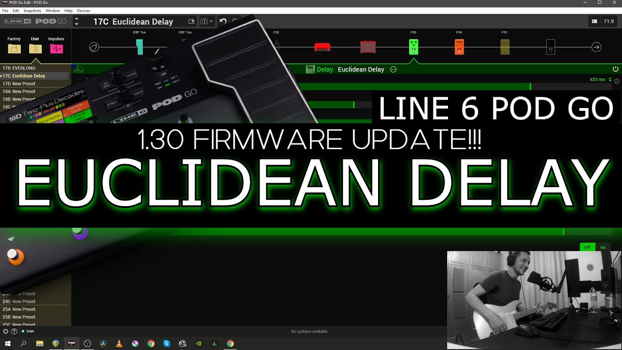 Line 6 POD GO: 1.30 Firmware UPDATE | Euclidean Delay | In-Depth - YouTube