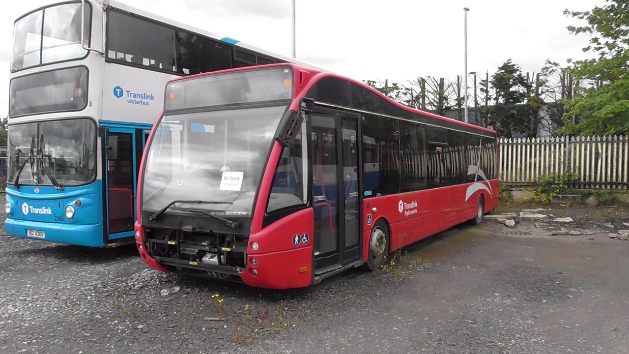 A tour on abandoned Optare versa bus Translink foyle metro 1824 at ...