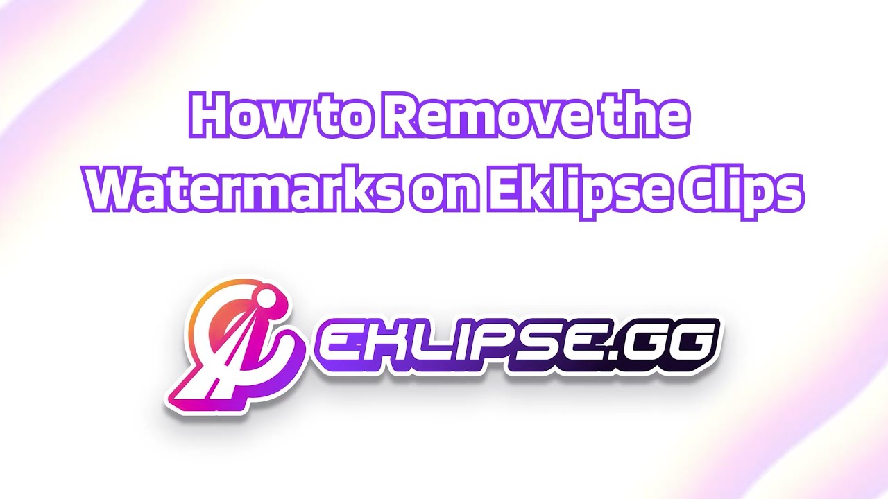 How to remove watermark from Eklipse Highlights #eklipsegg | Tutorial for Beginners 2024 - YouTube