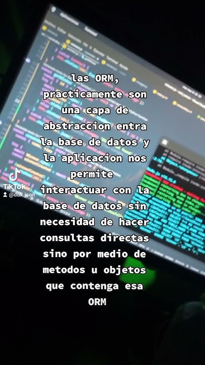 ¿QUÉ ES UNA ORM? #programacion #ORM #orm #sql #mysql #mongoose # ...