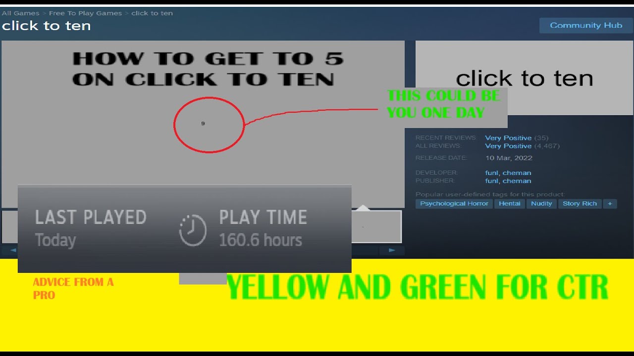 HOW TO GET TO 5 ON CLICK TO TEN (unpatched, 03/2025 META) - YouTube