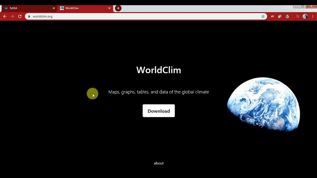 How to download data from WorldClim. - YouTube