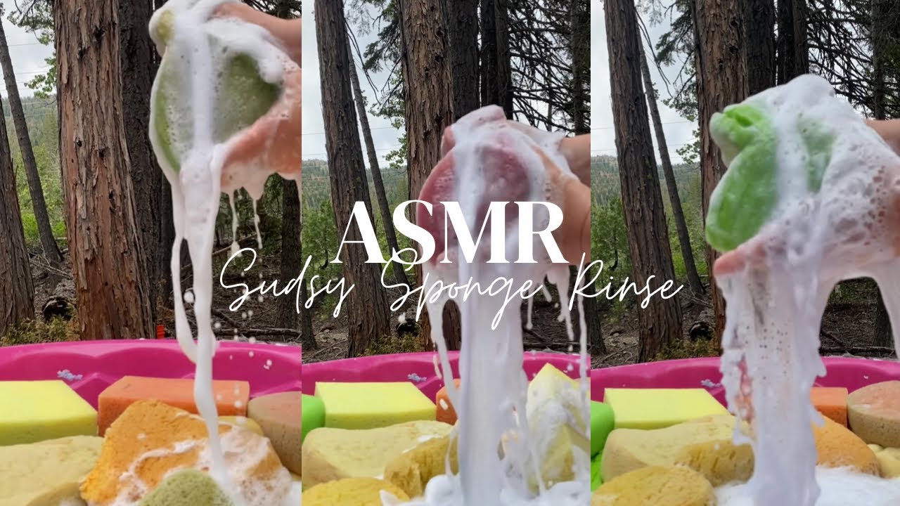 *New Video* Sudsy Sponge Rinse Outside {ASMR} - YouTube
