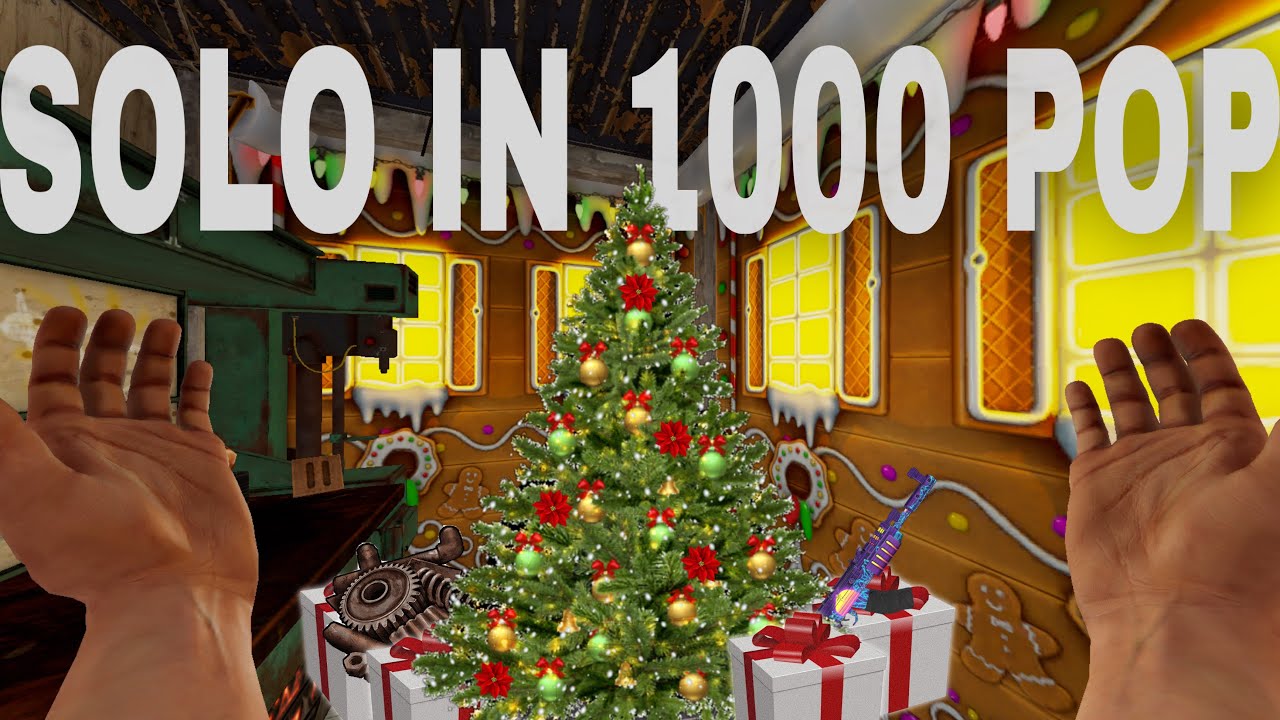 How I Dominated 1000 POP in the Christmas Wipe - Rust solo - YouTube