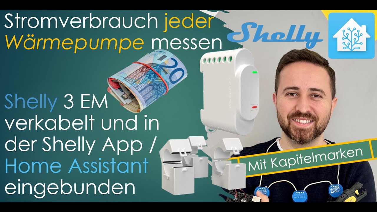 Stromverbrauch jeder Wärmepumpe messen - Shelly 3 EM verkabelt und ...