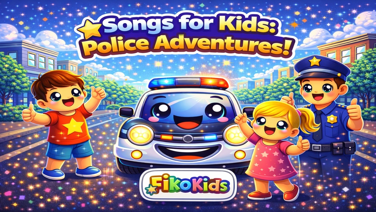 Police Car Dance Song 🚓 Kids Police Song | Police Cars, Safety Rules ...