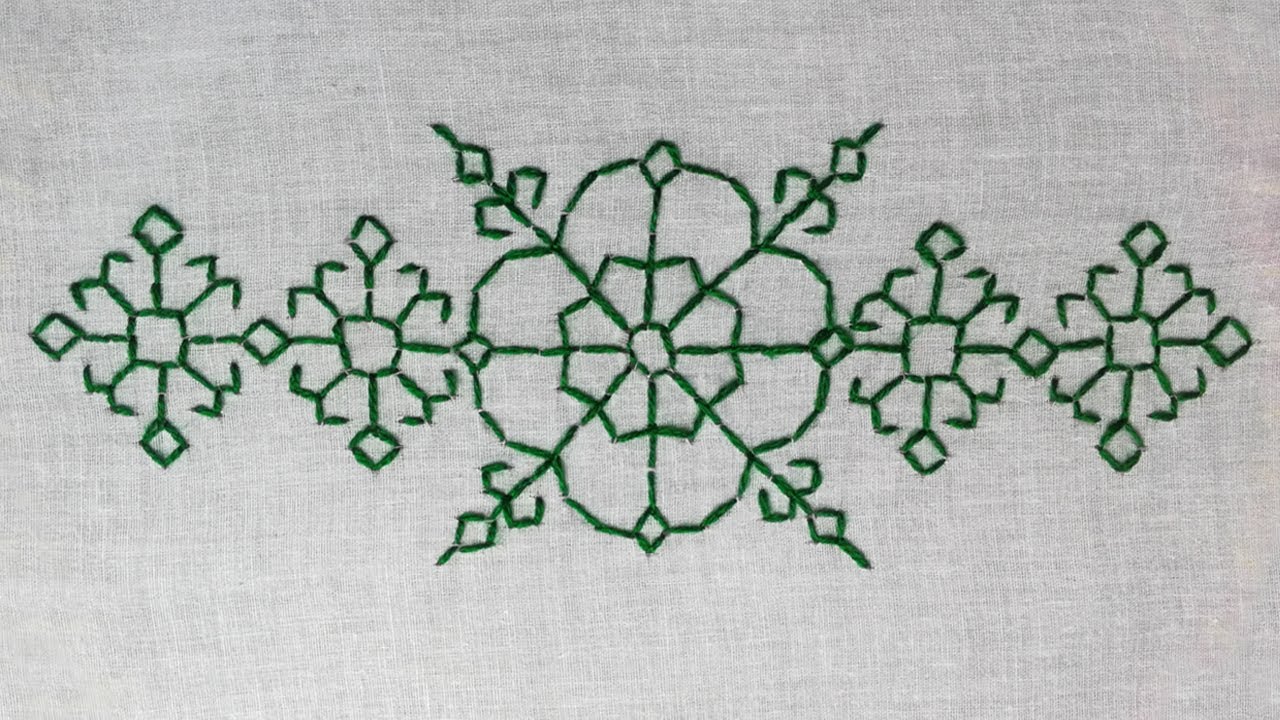 Hand Embroidery/Karnataka Kasuti Stitch Tutorial - YouTube